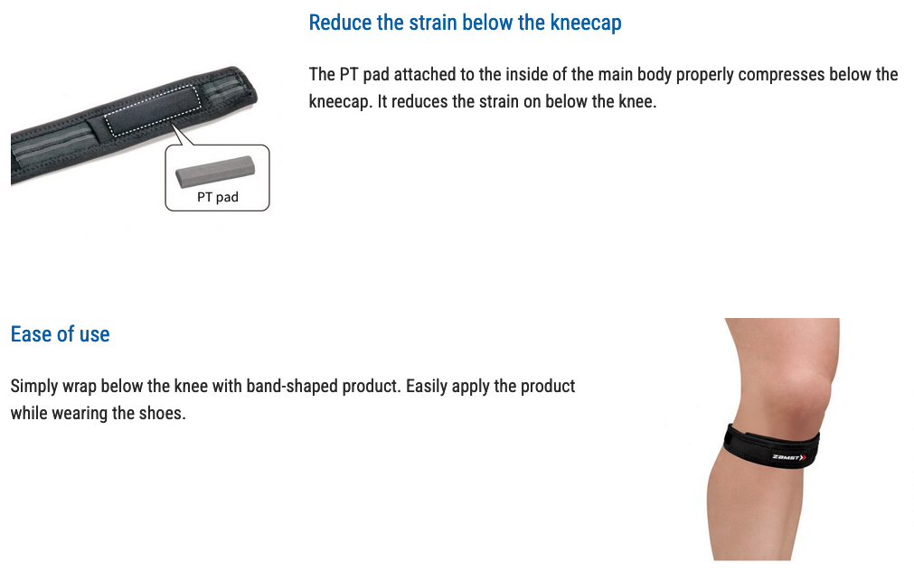 ZAMST JK Band (Knee Band Support) | Shopee Malaysia
