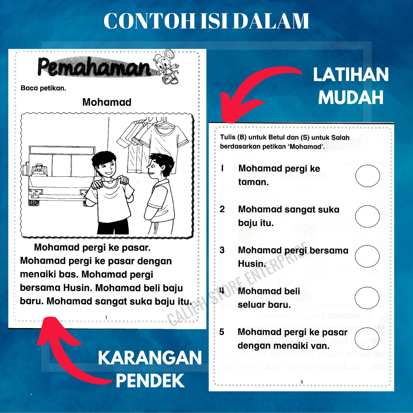 Siri Sinaran Ilmu Buku Latihan Bahasa Malaysia Pemahaman Prasekolah 4-6 ...