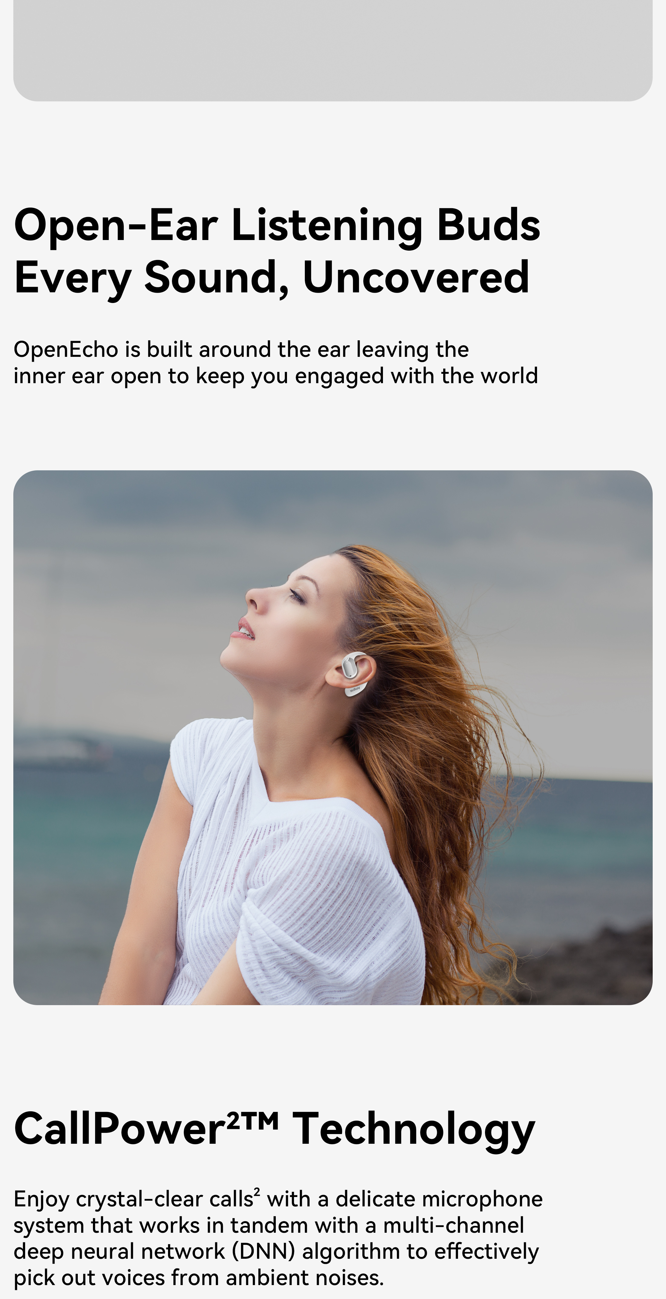 Amgras OpenEcho Ⅳ Ultra OWS Bluetooth Earphone ENC Noise reduction Game ...