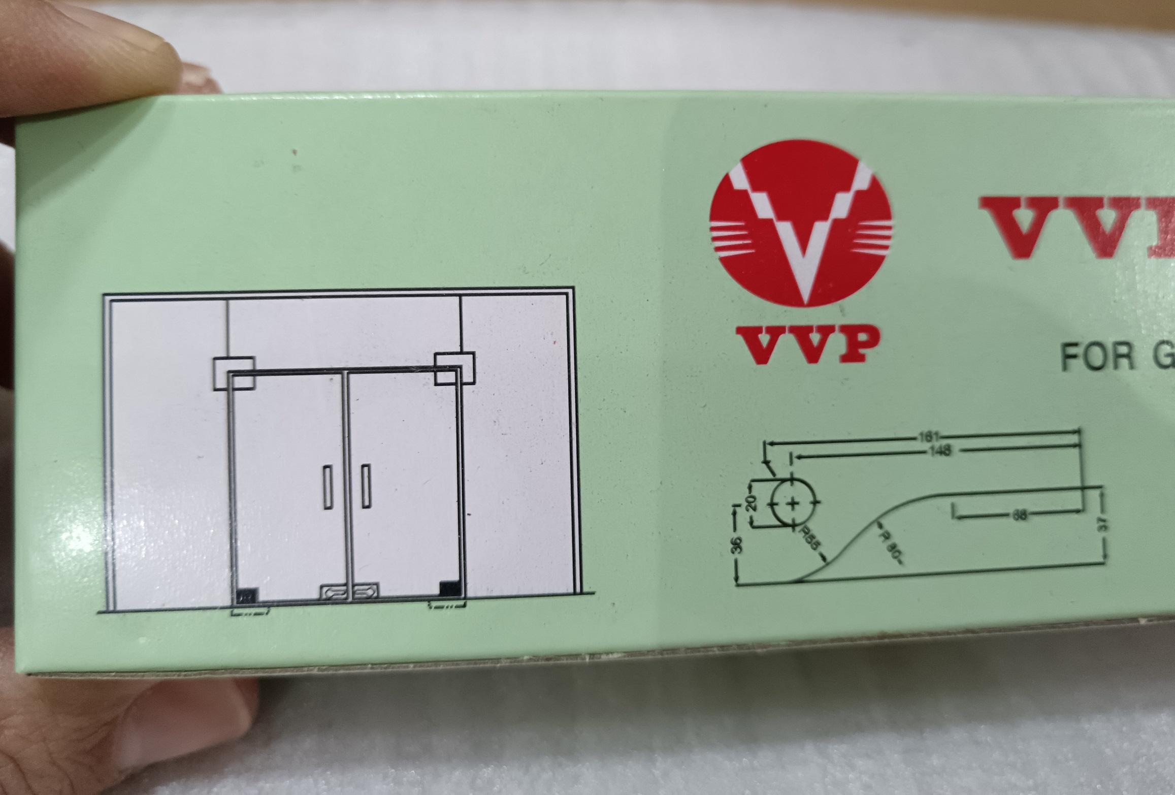 VVP FT10 Patch Bottom Patch FT10 glass clamp Bottom Glass Fitting Kaca pintu pengapit VVP 玻璃门夹 ...