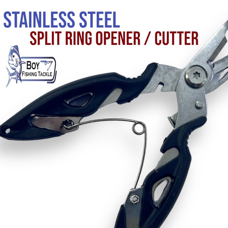 BFT STAINLESS STEEL SPLIT RING PLIER OPENER CUTTER FISHING PLIER | Shopee Malaysia