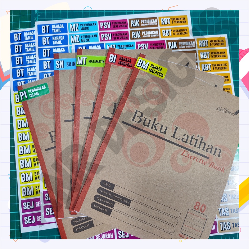 STICKER SUBJEK SEKOLAH RENDAH & AGAMA KAFA (READYMADE) | Shopee Malaysia