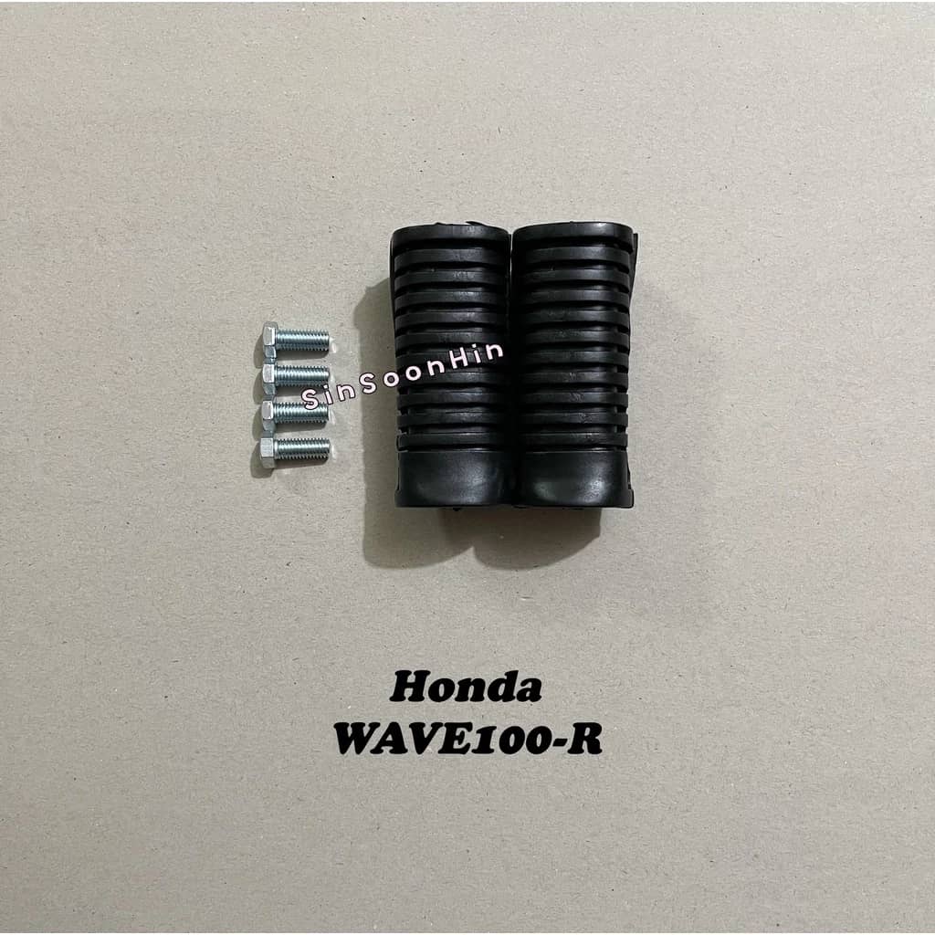 Honda WAVE100-R Foot Rest Bar / Front Step Bar / Rubber wave100r 100r ...