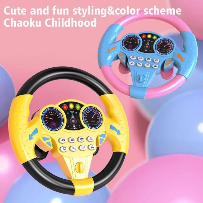 Baby Car Stering Interactive Toys Children Simulation Steering Wheel ...