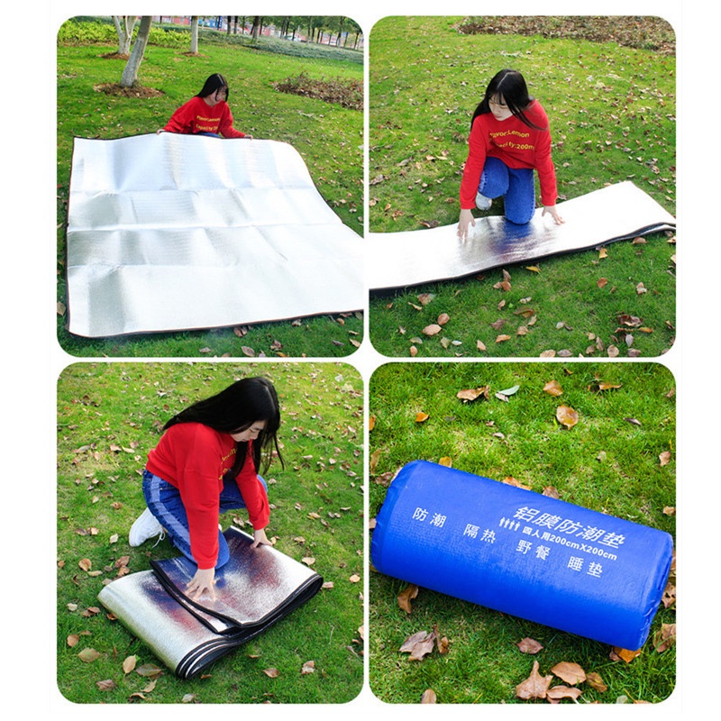 Waterproof Ground Mat Camping Double Sided Aluminium Foil Tikar Outdoor ...