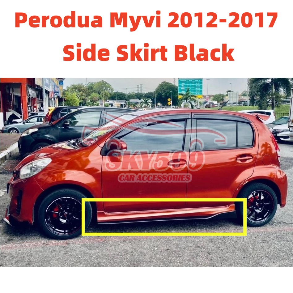 Perodua Myvi 2012-2017 Front Bumper Diffuser Lip Wrap Angle Splitters ...