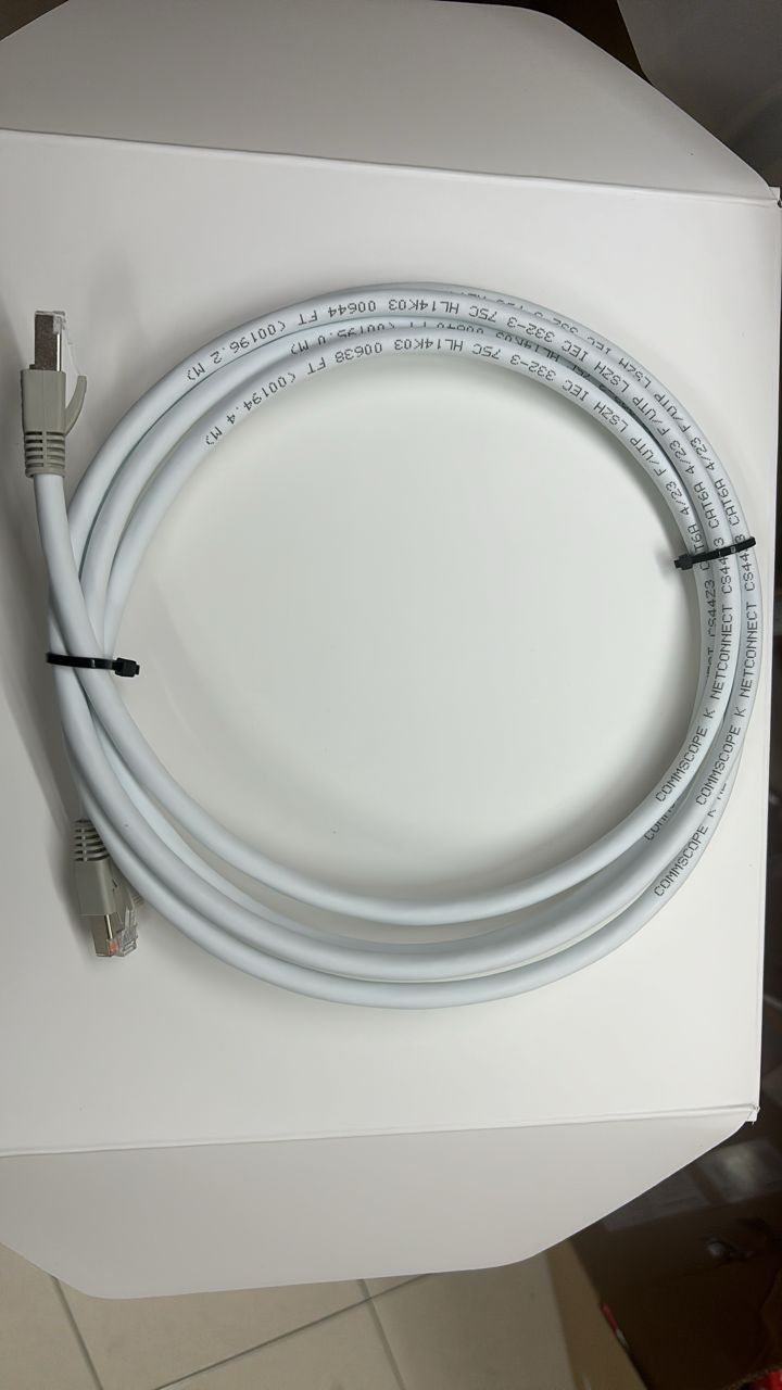 1m - 7m Custom Made Commscope Cat6a Patch Cord With Shielded Cat6 RJ45 ...