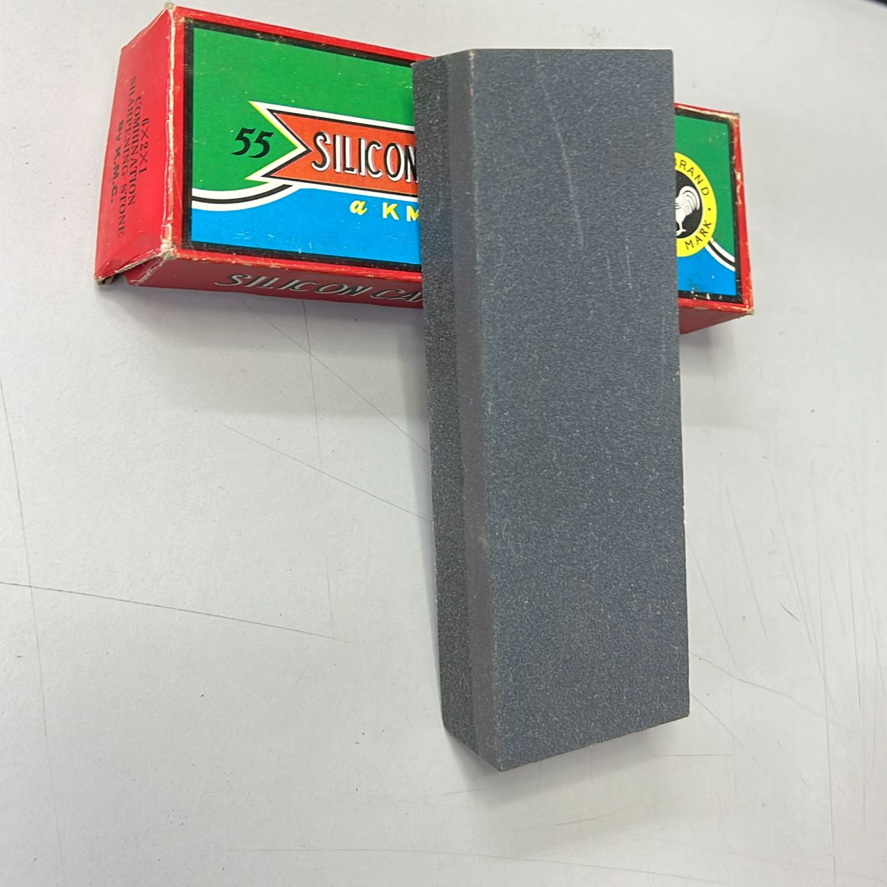 Batu Asah 6'' 8'' Silicon Carbide SHARPENING STONE Pisau Parang Sabit ...