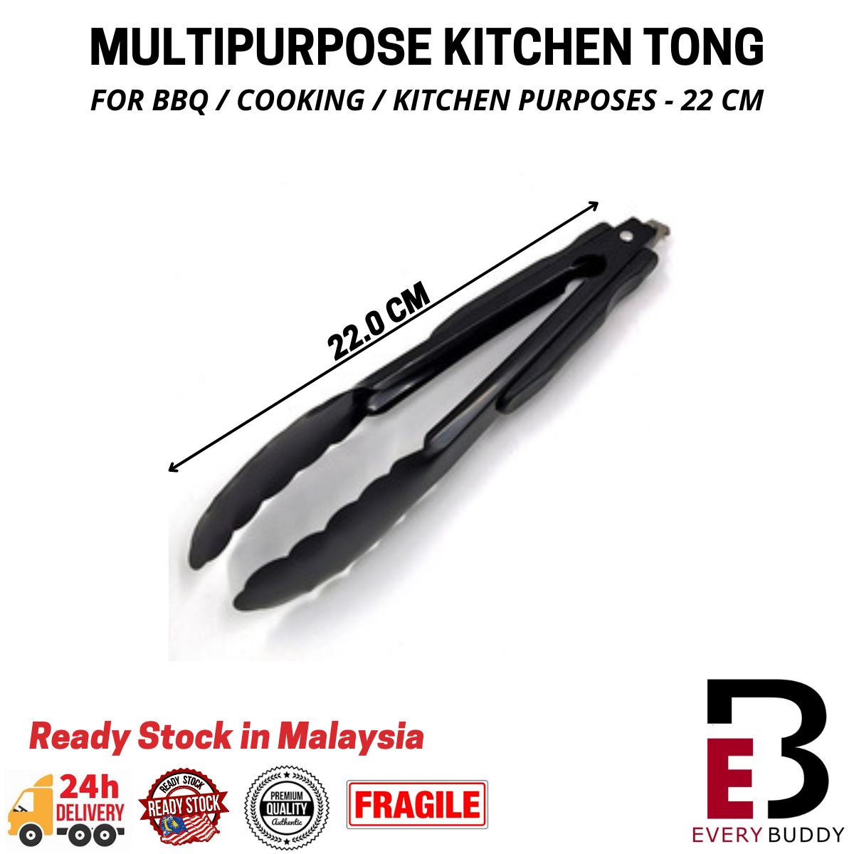 Multi Purpose Kitchen Cooking Tongs Stainless Steel Food Tongs | Shopee ...