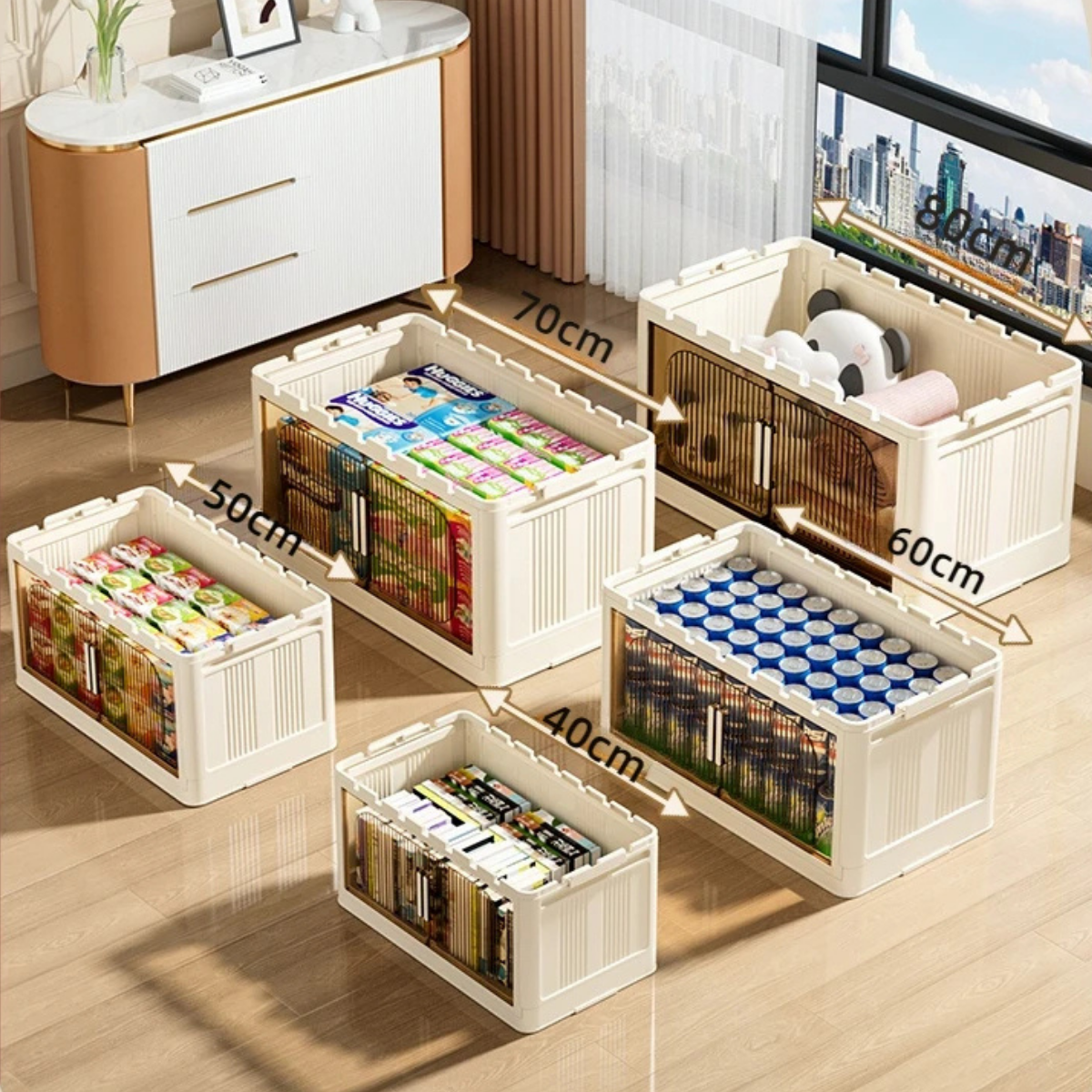 Cabinet Storage Stackable Storage Box Drawer Storage Box Clothes ...