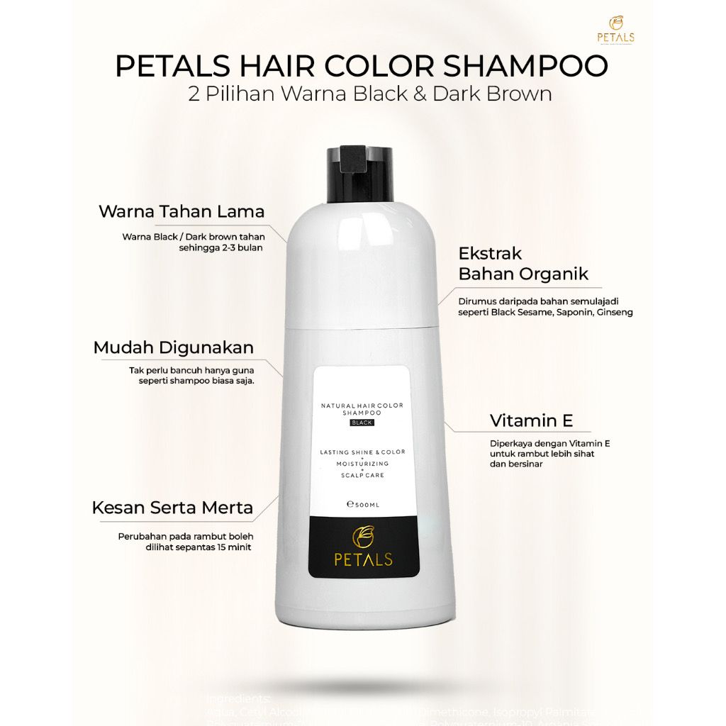 [NEW | ORIGINAL] PETALS COMPLETE LIST Color Shampoo Scalp Tonic Serum ...