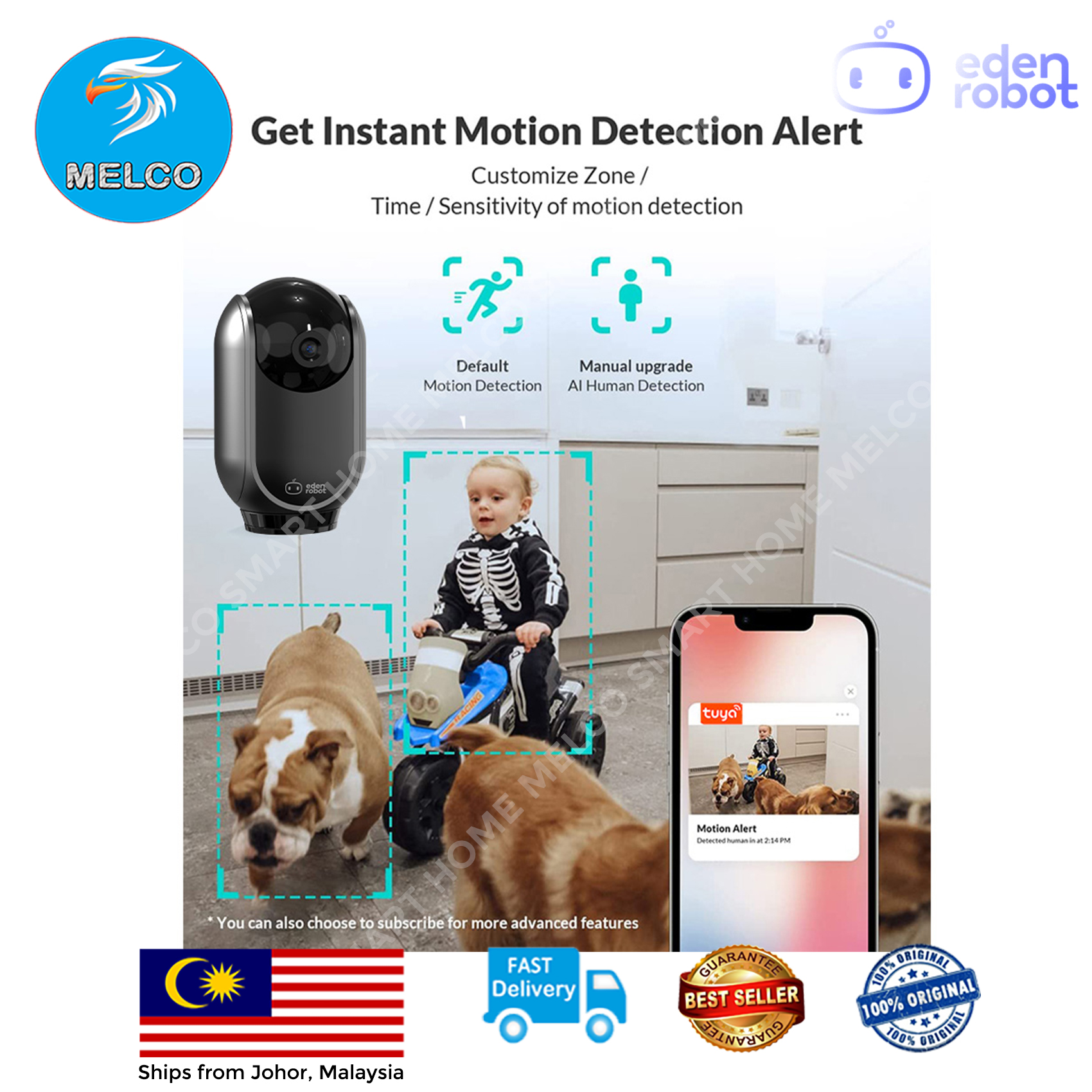 Eden Robot Gpro | eGate Smart Camera CCTV *Limited Edition Matte Black ...