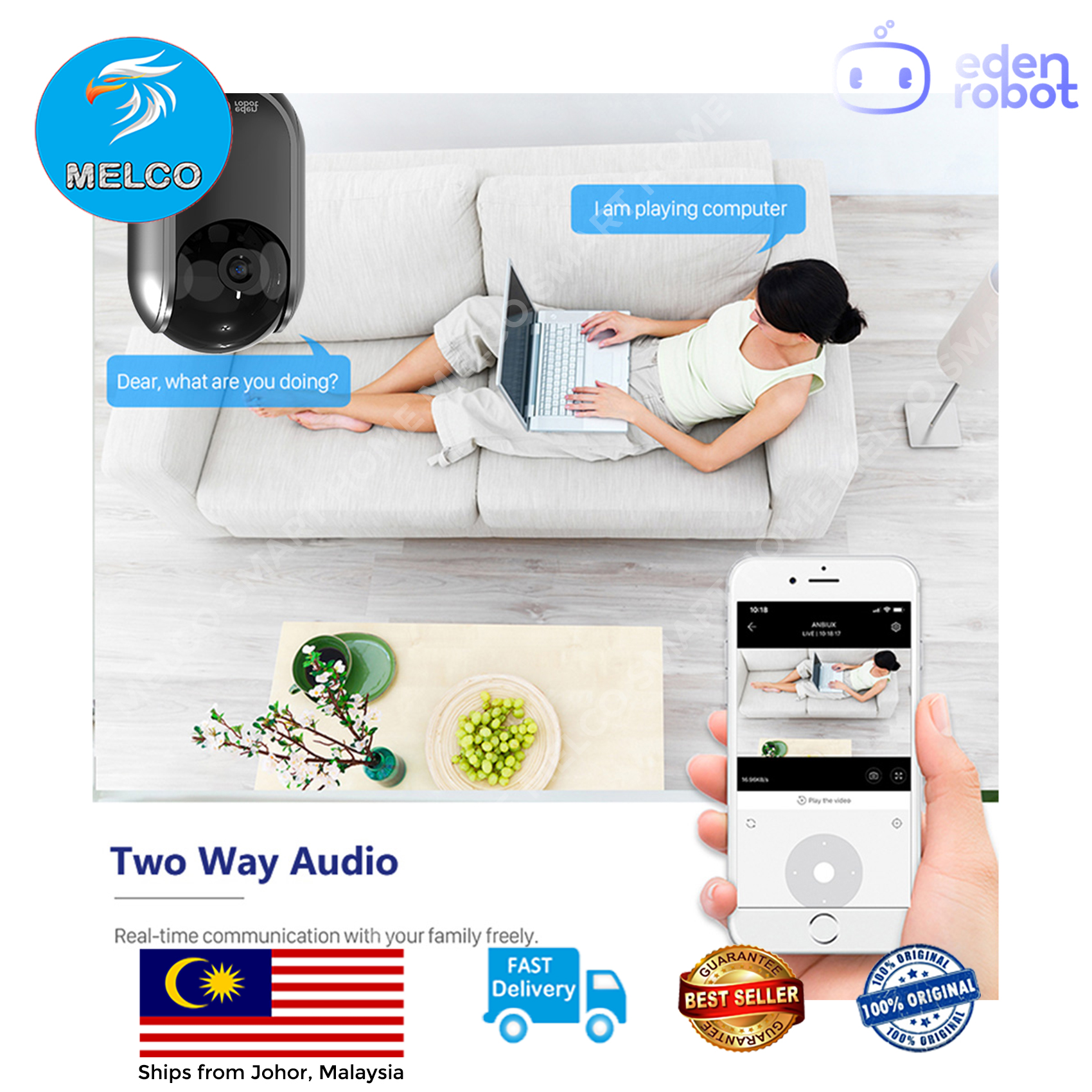 Eden Robot Gpro | eGate Smart Camera CCTV *Limited Edition Matte Black ...