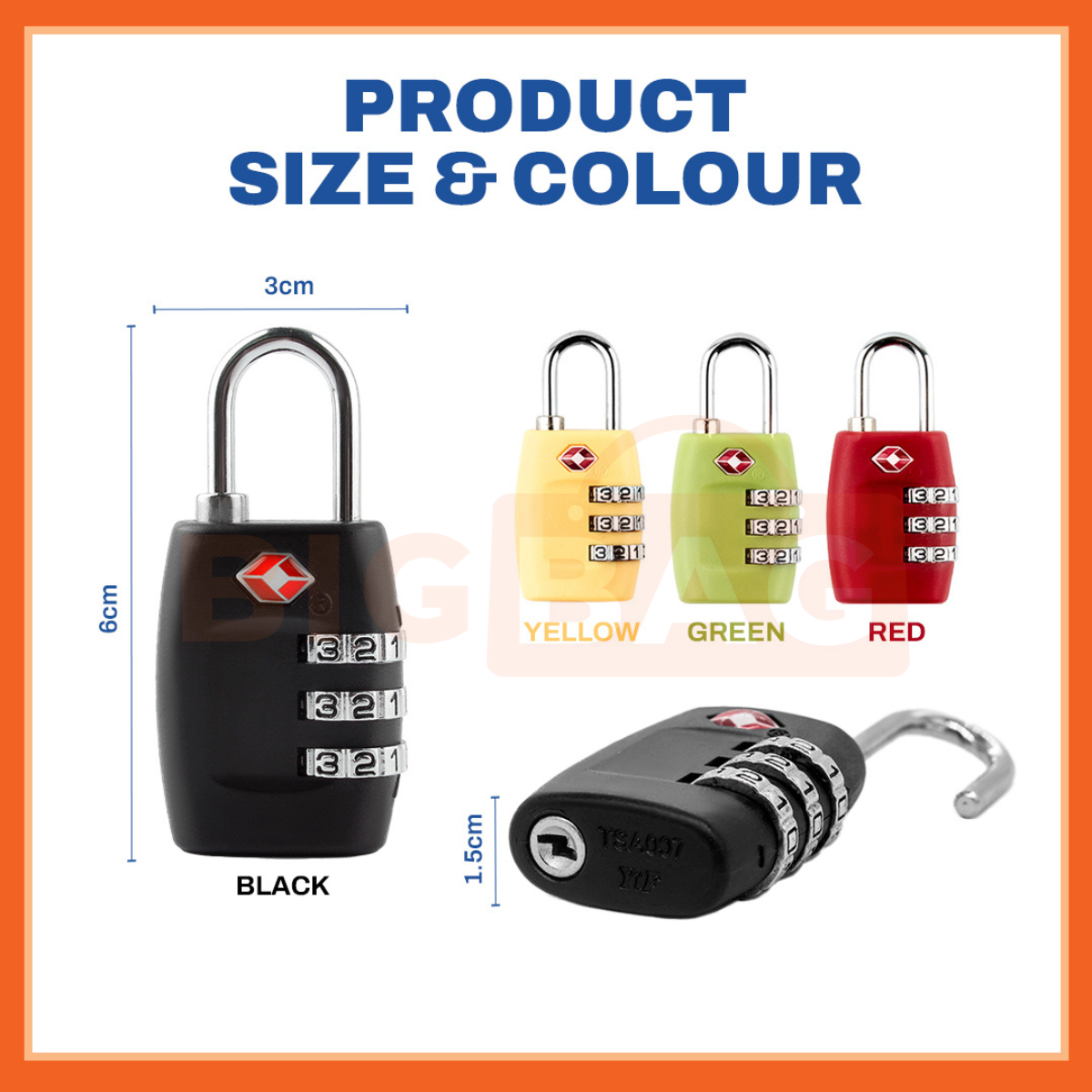 Luggage Lock TSA Lock Luggage Padlock Number Padlock Password Lock ...