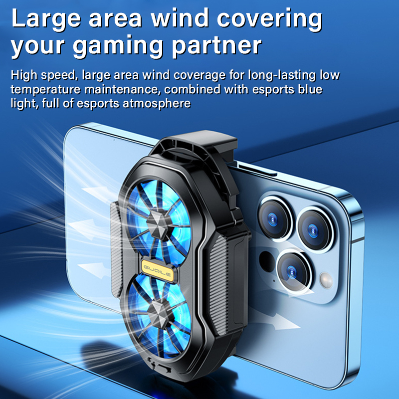 Dual Fan Rechargeable Long Lasting Stronger cooling FS01 Air cooling ...