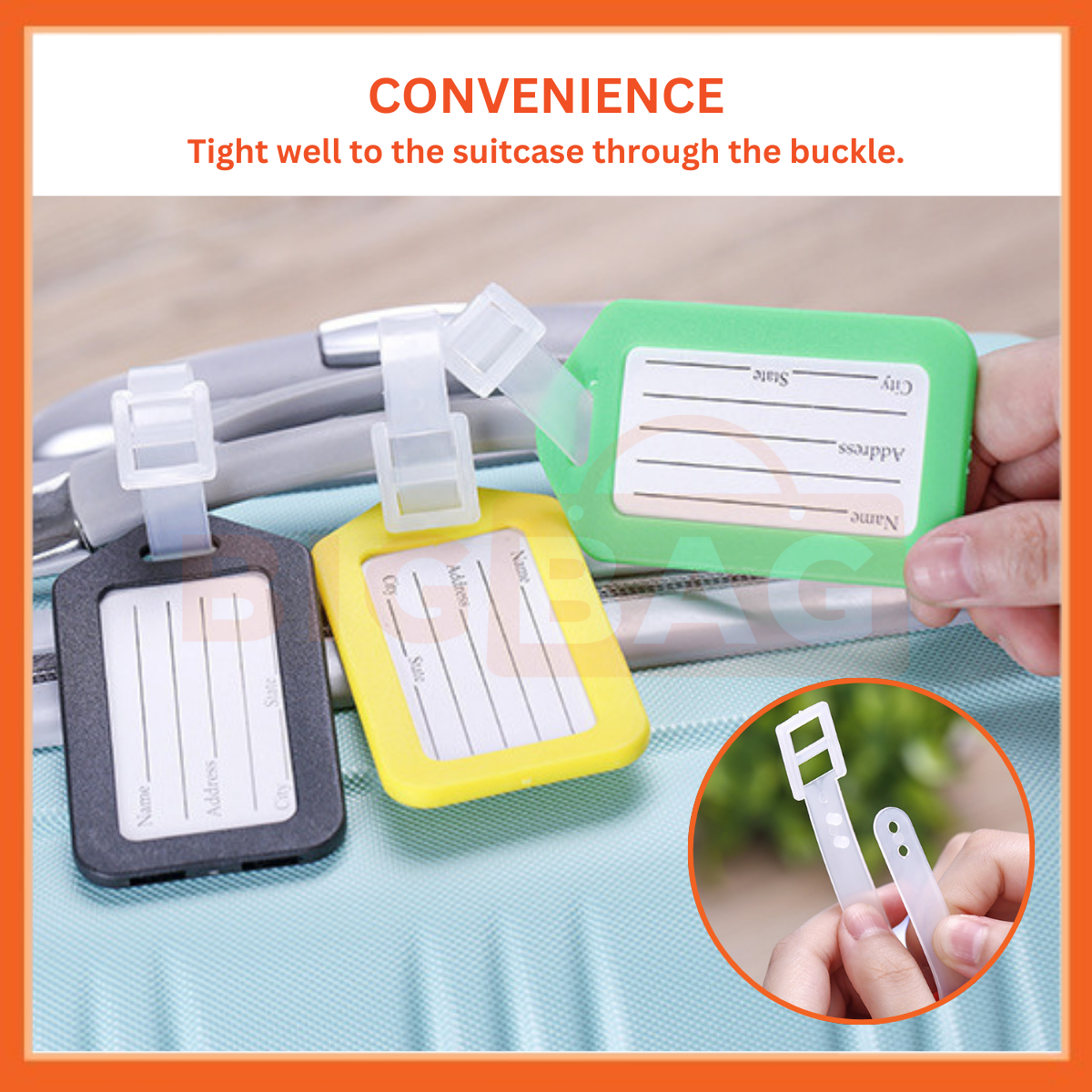 Luggage Tag Travel Bag Tag Luggage Accessories Tag Bag Tagging Name Tag ...