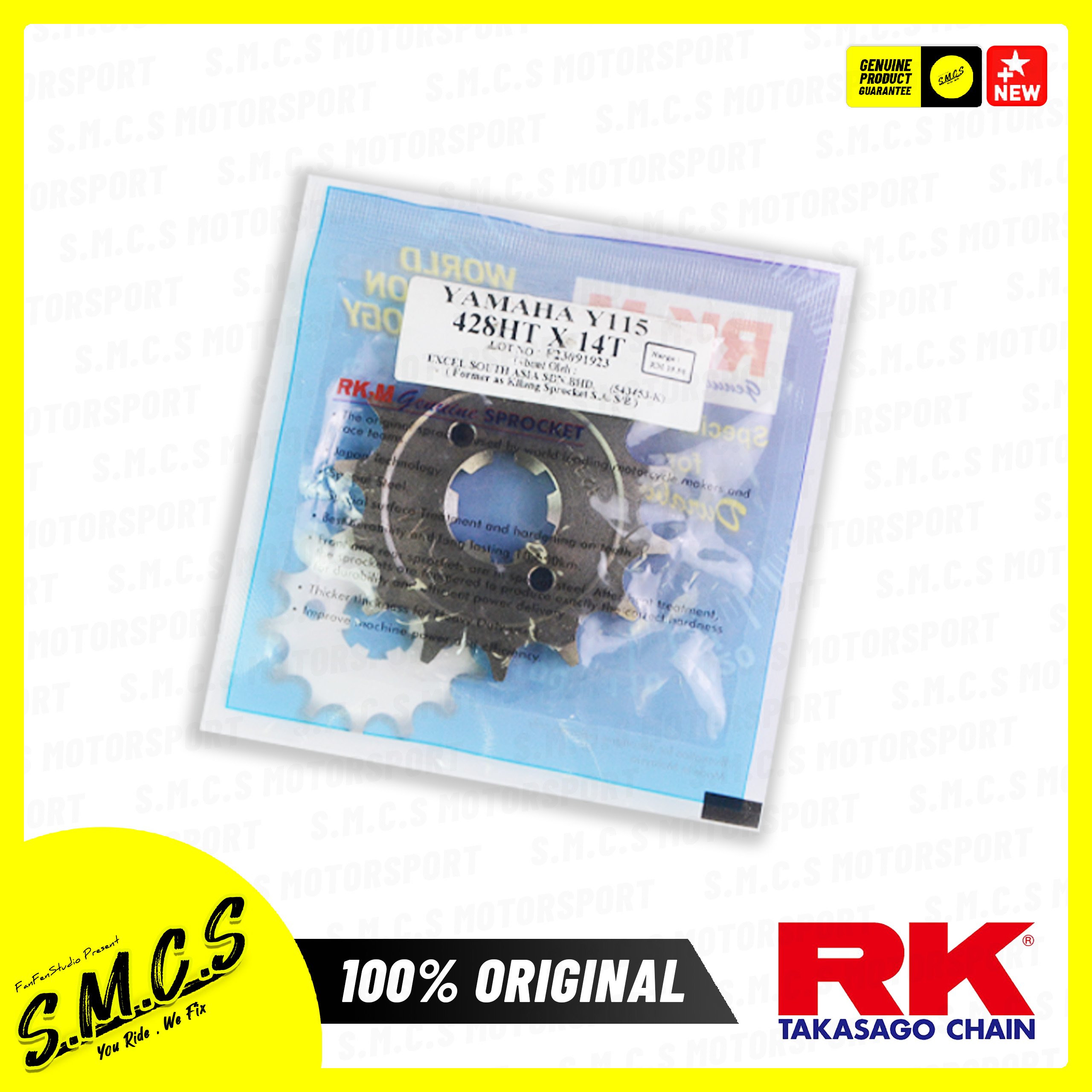 RKM SPROCKET LAGENDA 115 [𝟭𝗦𝗘𝗧] Rantai Motor Yamaha SRL 115 [𝟭𝟬𝟬 ...
