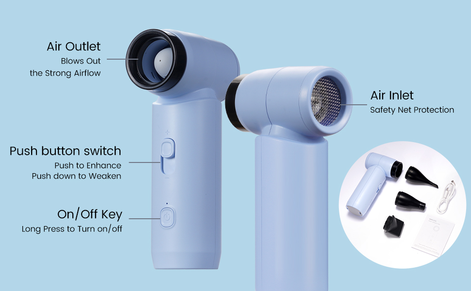 Multifunctional Mini Powerful Blower, High Speed Duct Turbo Violent Jet ...