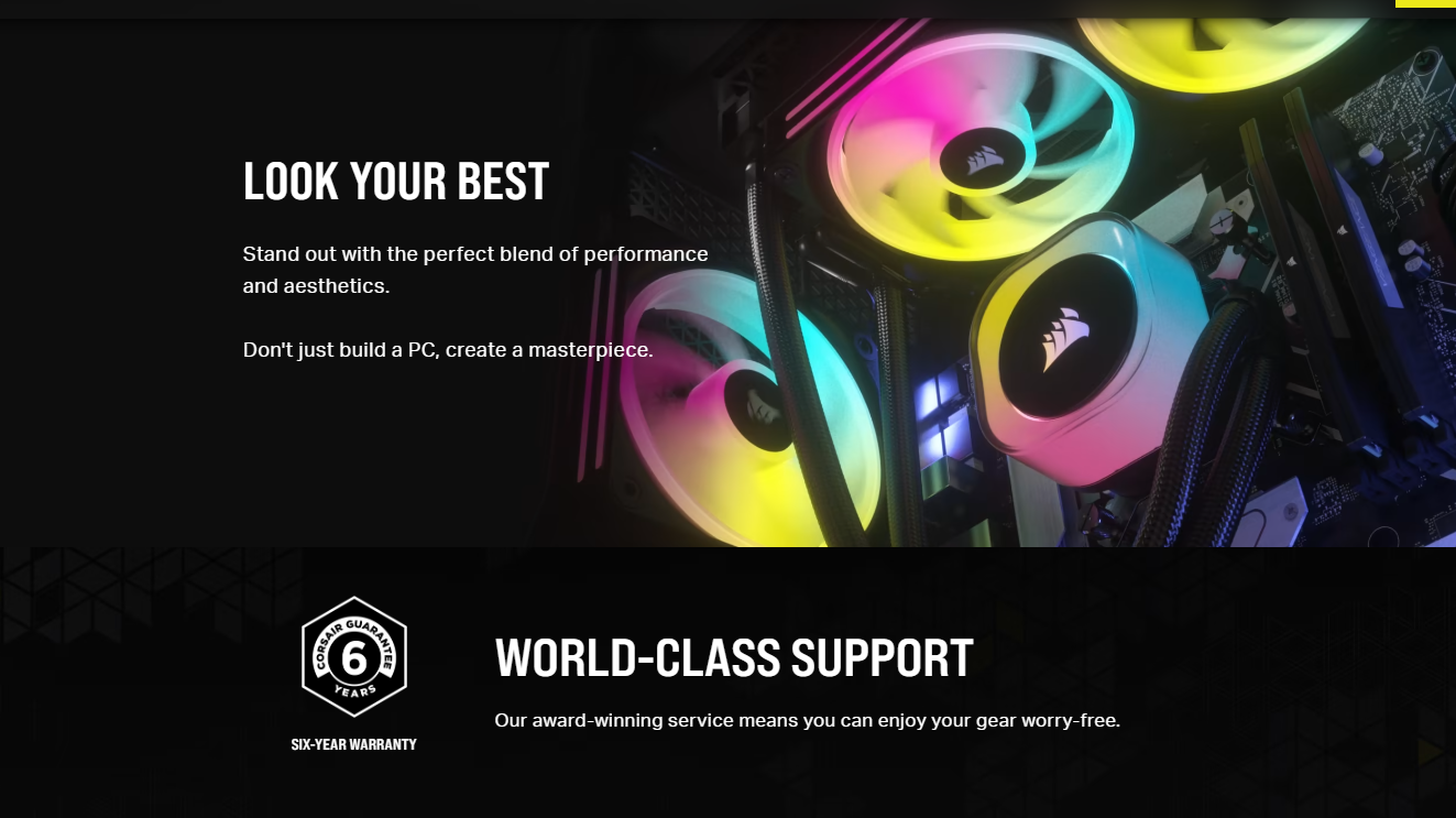 CORSAIR iCUE LINK H100i / H150i RGB Liquid CPU Cooler - Black ( 240 / ...