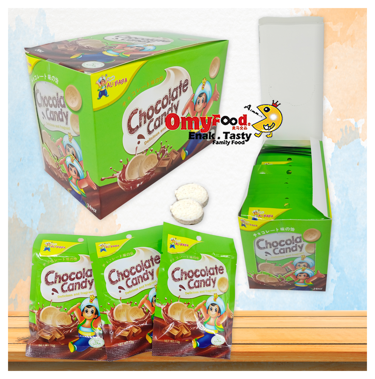 24pcs (1box) Ali Baba Chocolate Candy [OmyFood] | Shopee Malaysia