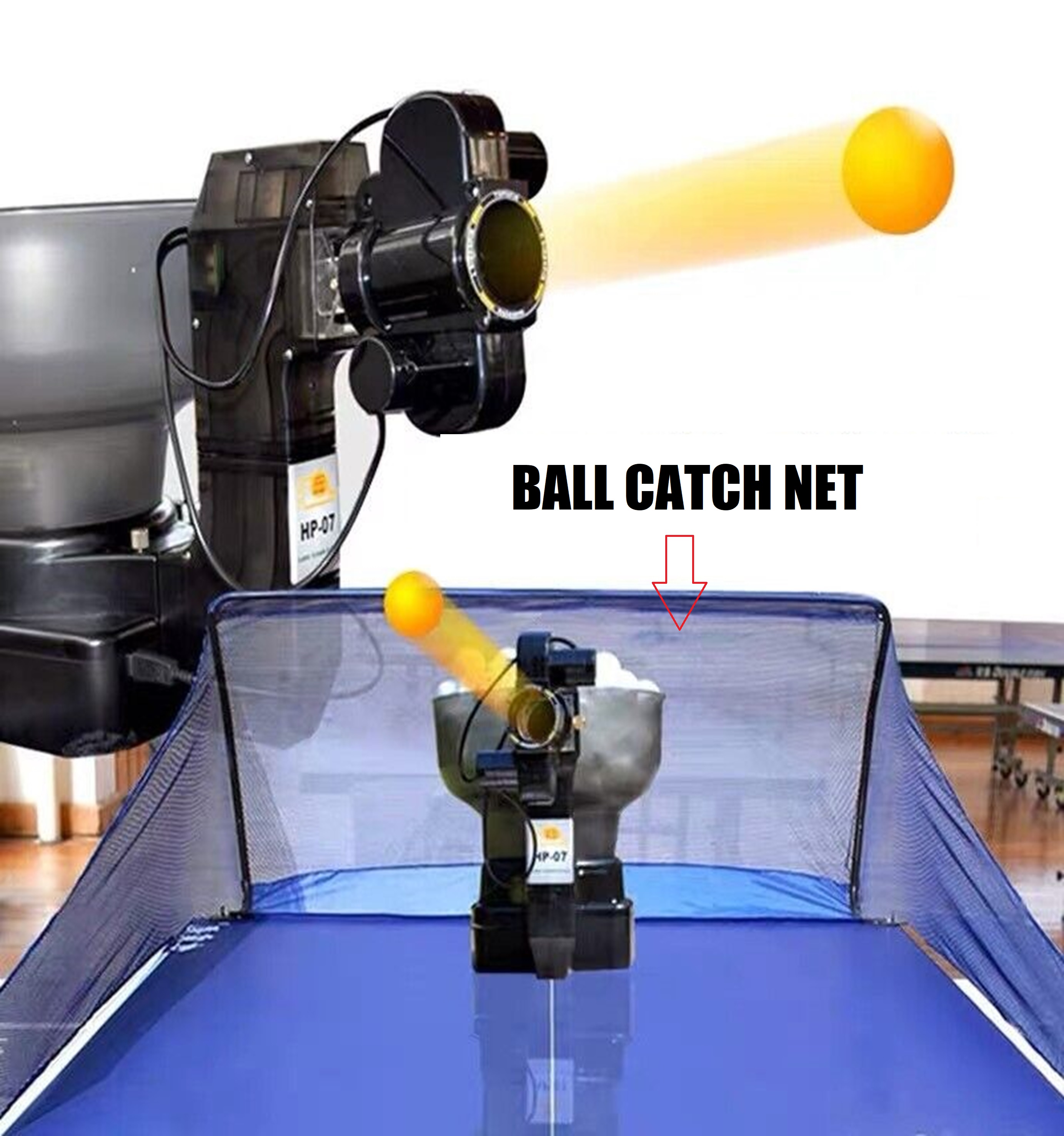 Ping Pong Robot Net Table Tennis Ball Collector Recycling Net Table ...