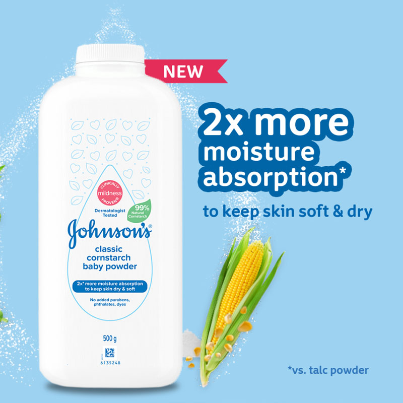 Johnson's Baby Powder 500g Blossoms Bed Time Milk Rice Cooling Talc ...