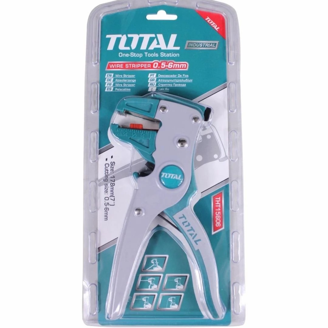 [ TOTAL ] THT15606 WIRE STRIPPER / WIRE CUTTER (0.5-6MM) | Shopee Malaysia