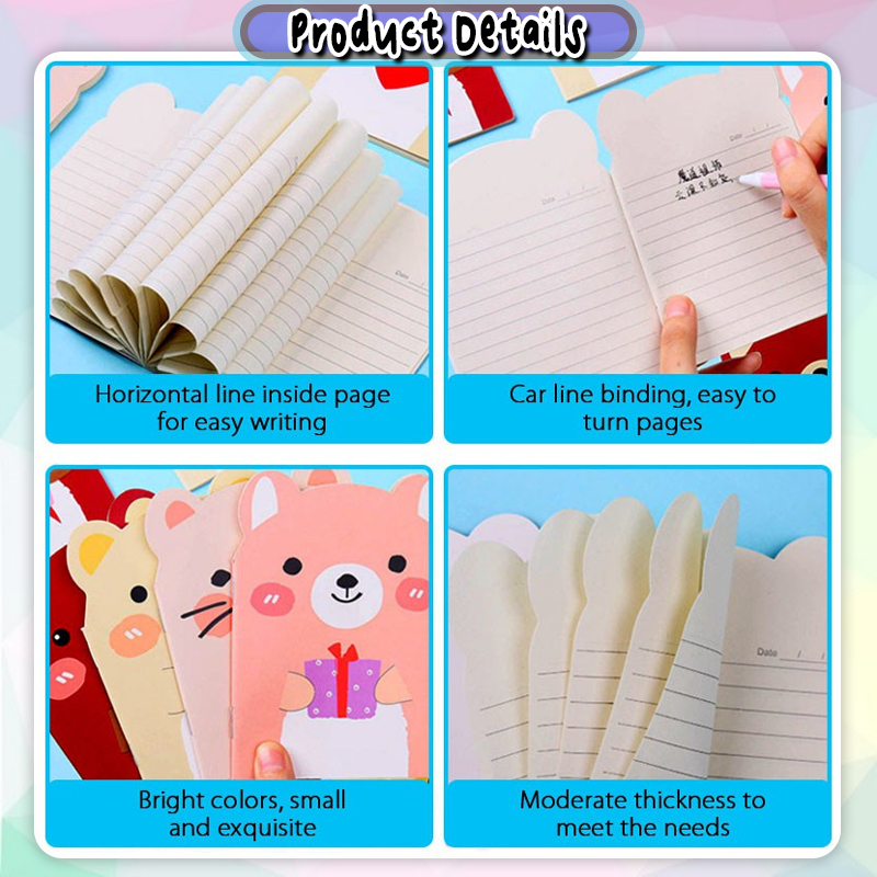 [Happy Kids] Cartoon Portable Mini Notebook School Memo Book Mini ...