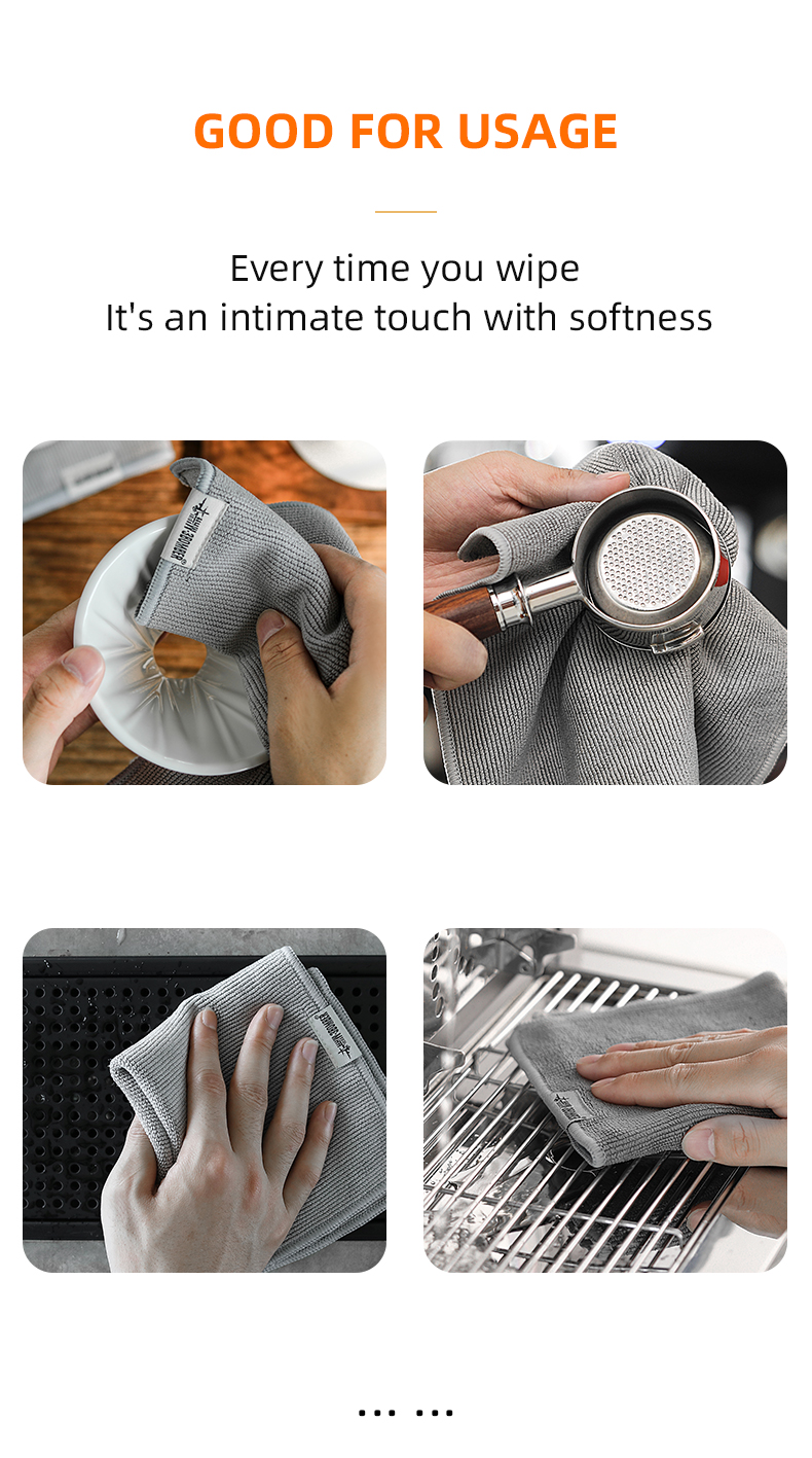 MHW-3BOMBER - 4 pcs Four Towel Set Bar top cloth Towel barista waffle ...