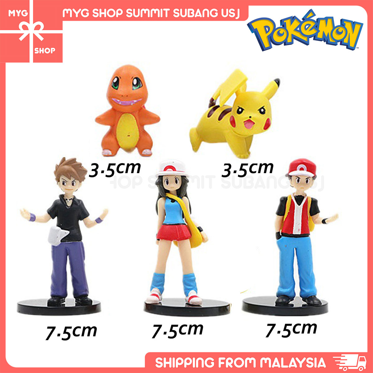 Pokemon Go Mini Figurines Collectibles Miniatures Pikachu Charmander ...