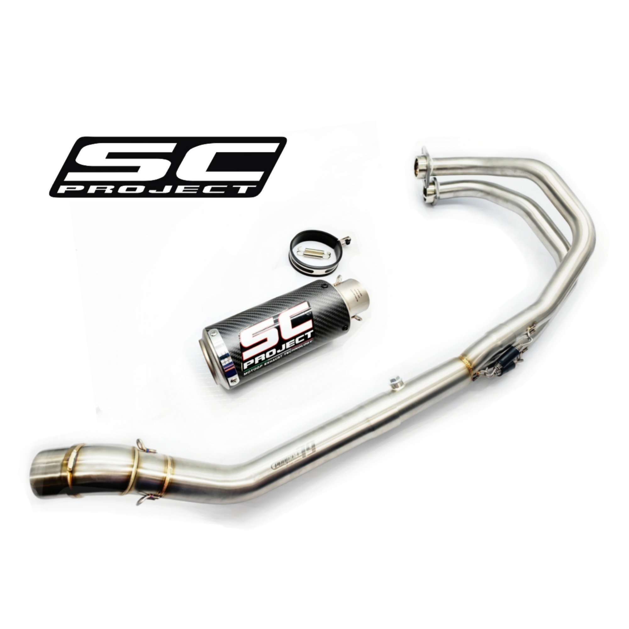 SC Project Exhaust Yamaha MT25 R25 Full System Tabung Muffler Carbon ...