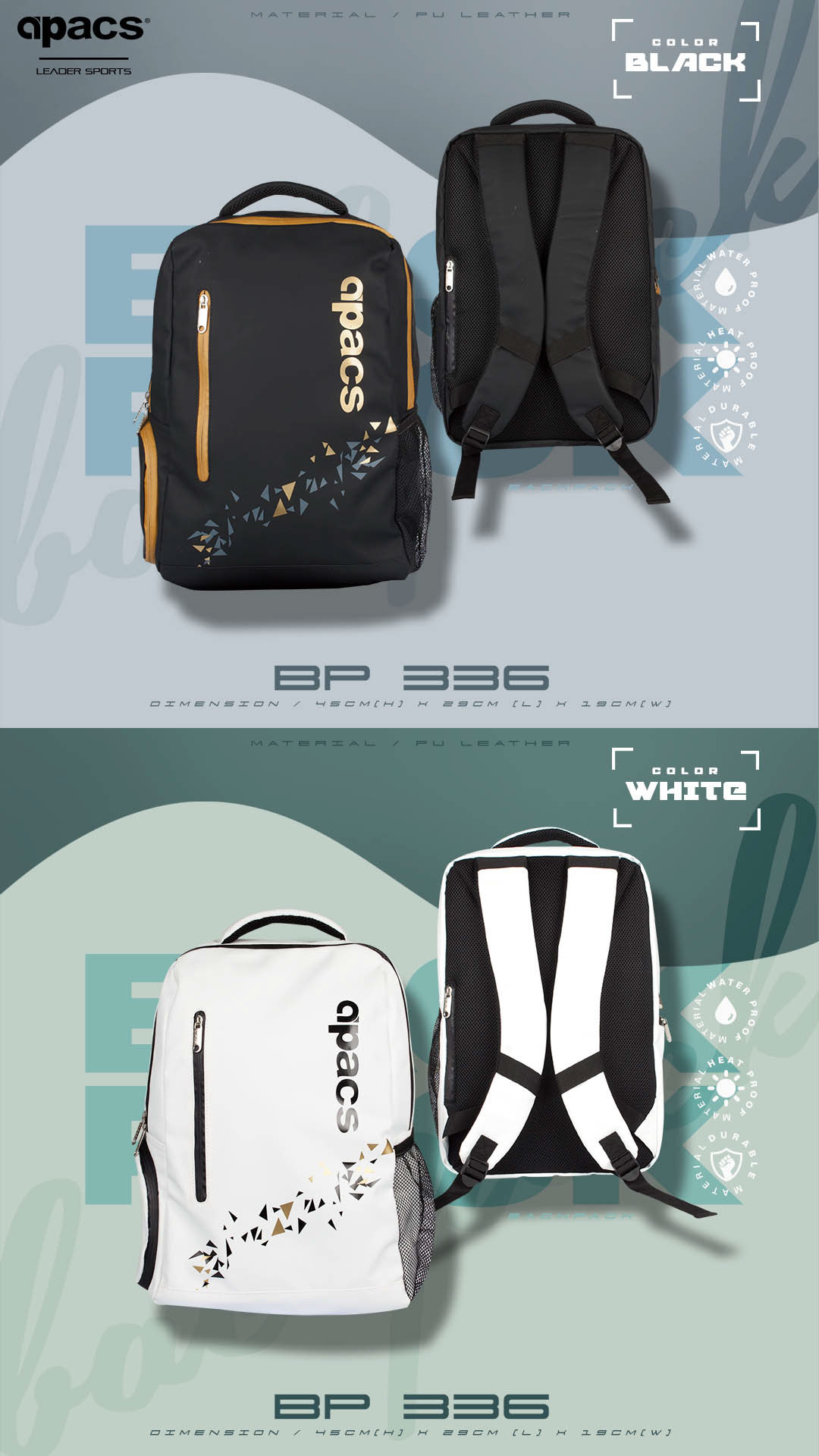 (WITH BUBBLE STRAPS) APACS PREMIUM BACKPACK BP336 | Shopee Malaysia