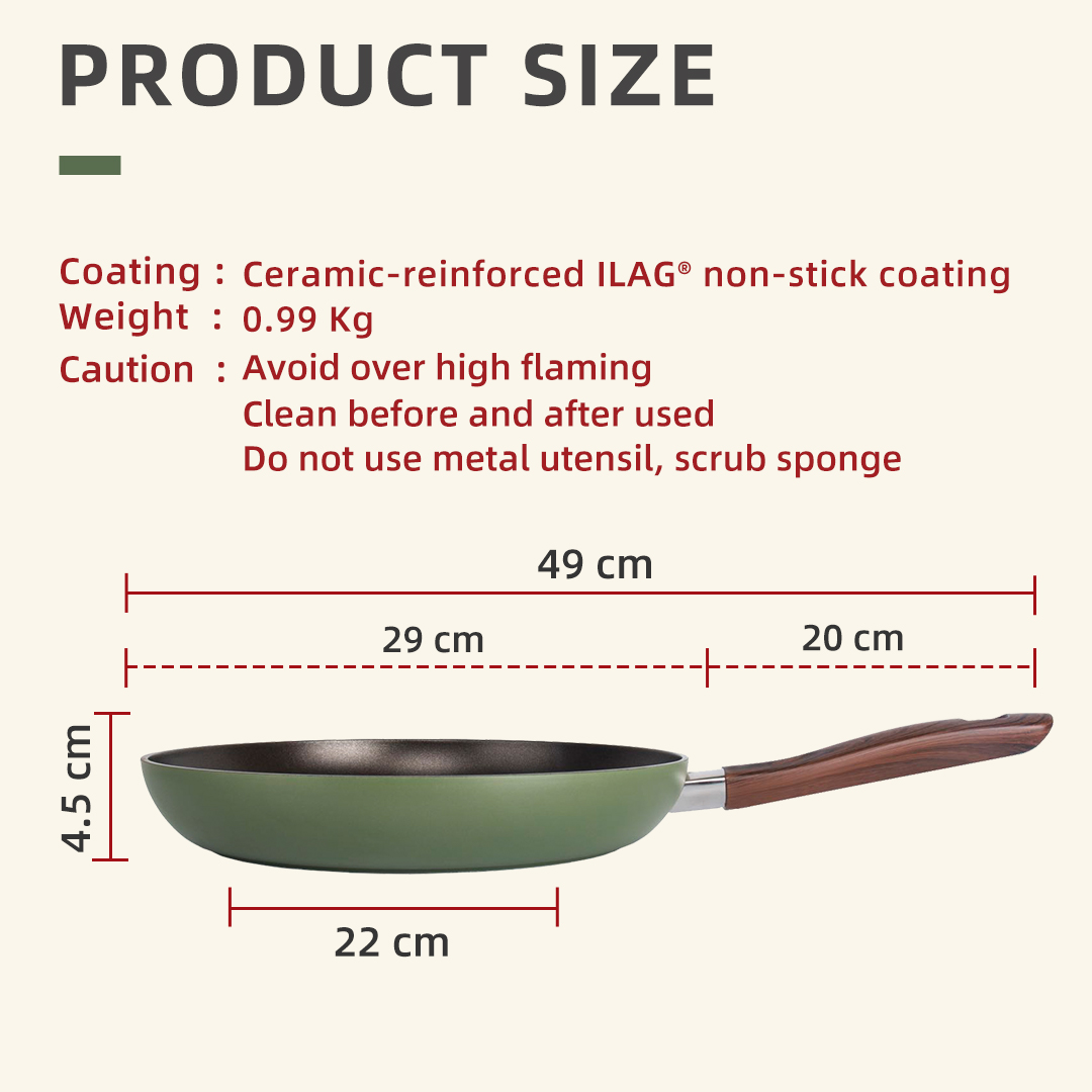 [FREE Shipping] Homez Frying Pan cookware German Ernesto 28cm 5 Layer ...