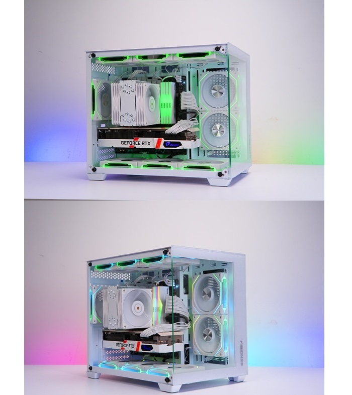 Prism 4RS Black / White 5V ARGB 3Pin PWM 12CM Casing Fan Reverse ...