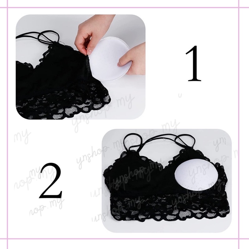 (1 PASANG) GRED A Spun Bra Cup Foam (Full Cup) / Padding for Bra Saree ...