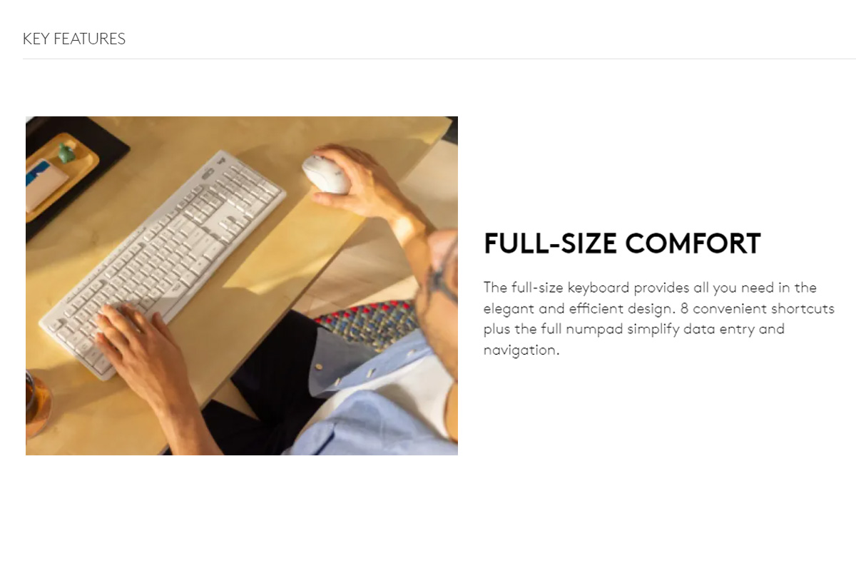 Logitech Mk295 Silent Wireless Keyboard And Mouse Combo Silenttouch Technology Advanced