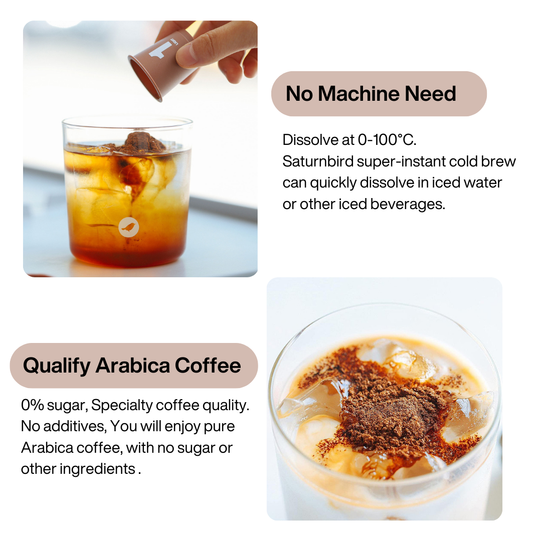 SATURNBIRD Specialty Coffee Instant Cold Brew Coffee | NO.1 LIGHT | 3g ...