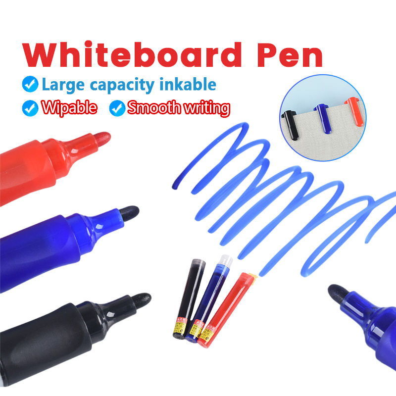 Whiteboard Marker Pen White board Marker Refillable Markers Water-based ...