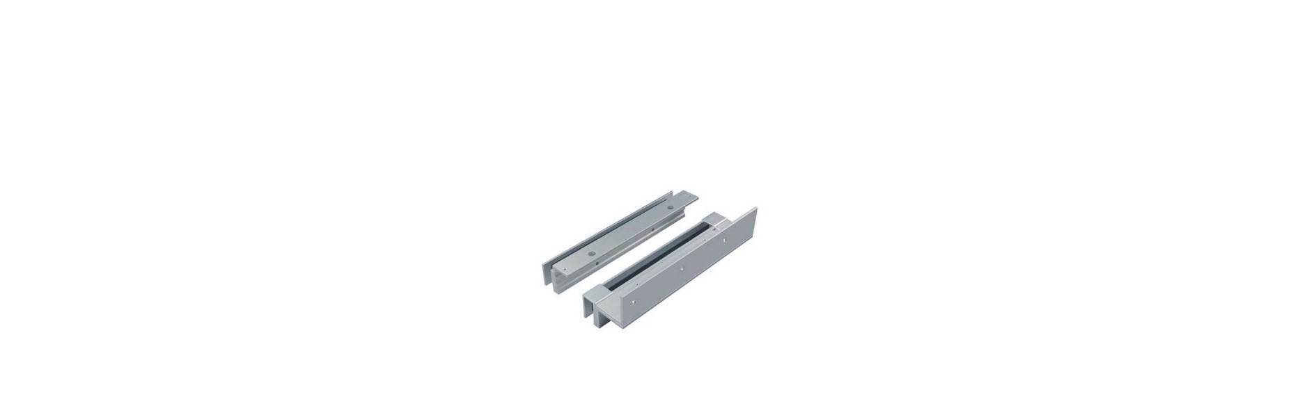 EBELCO Door Access Bracket Top & Bottom 600lbs Glass Door Aluminum ...