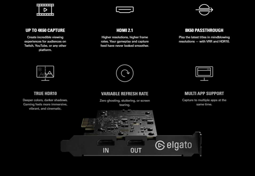 ELGATO 4K PRO PCIe Game Capture Card @ 4k60 # 10GBK9901 | Shopee Malaysia