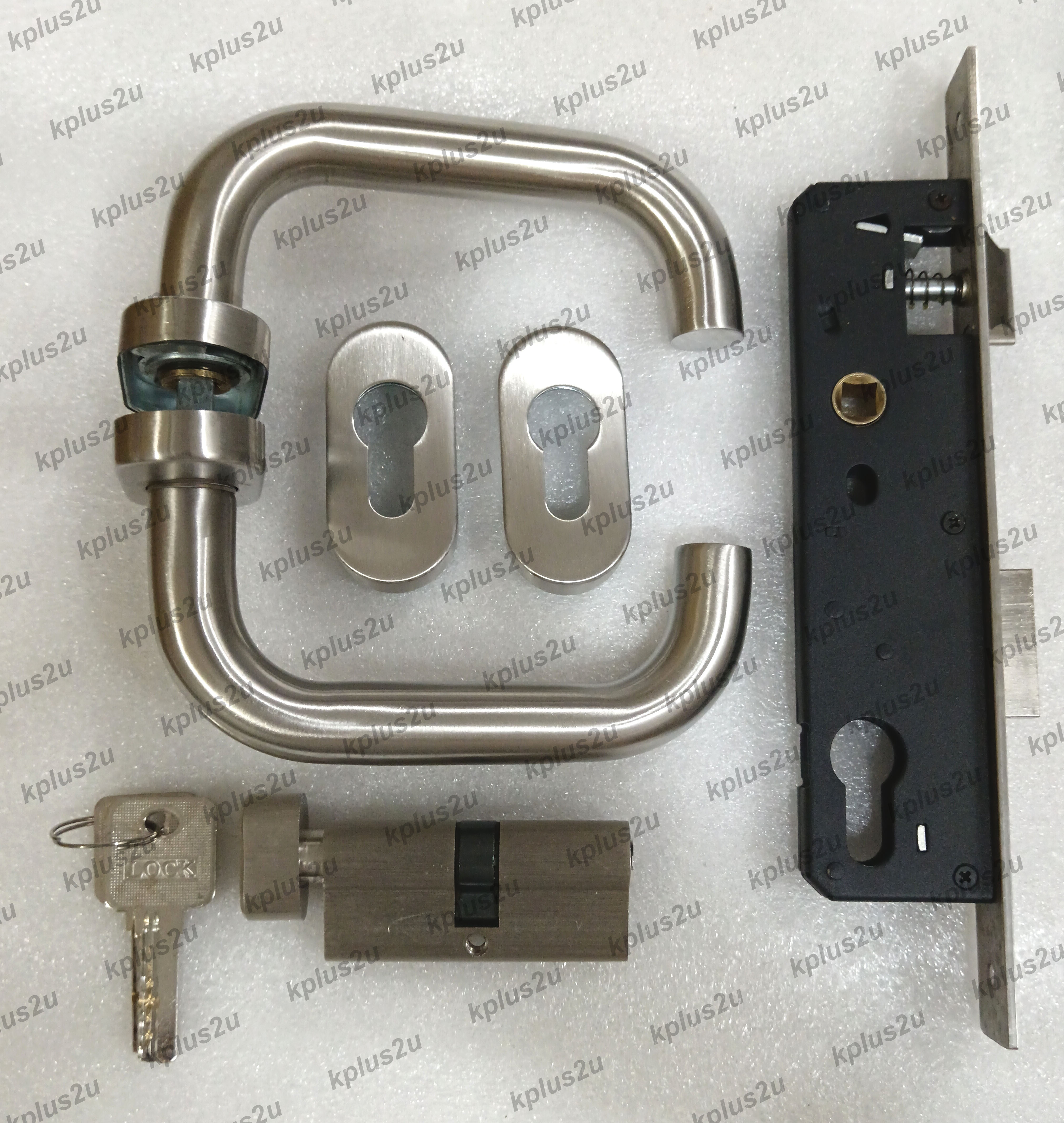 Oval shape Lever Handle Lock Lock Kunci Pintu Mortise Lever Door 分体门锁 ...