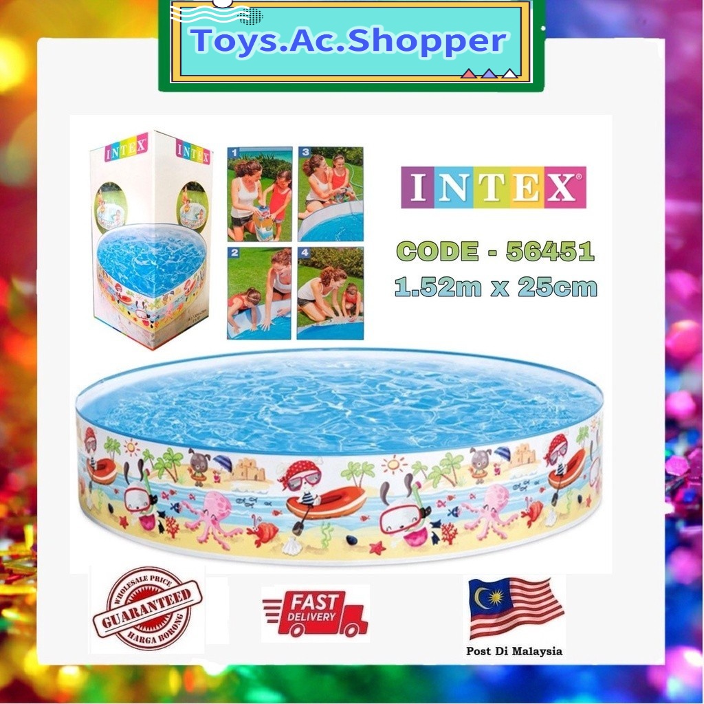INTEX swimming pool swim Play Pool Alligator Slide Center Inflatable ...