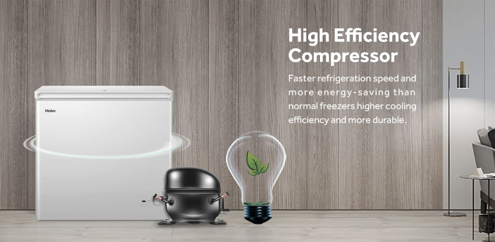 Haier 103L Fast Freezing Chest Freezer HCF-136M | Shopee Malaysia