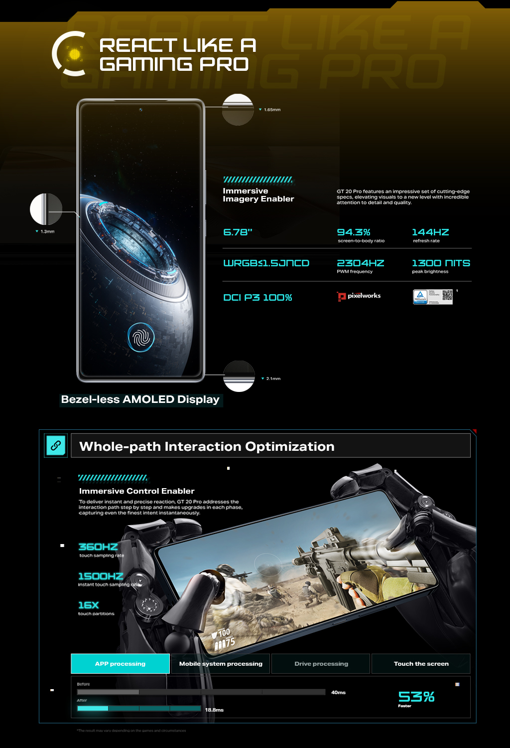 Infinix GT20 PRO 256GB+8GB(UP TO 16GB) MediaTek D8200 4nm + Gaming ...