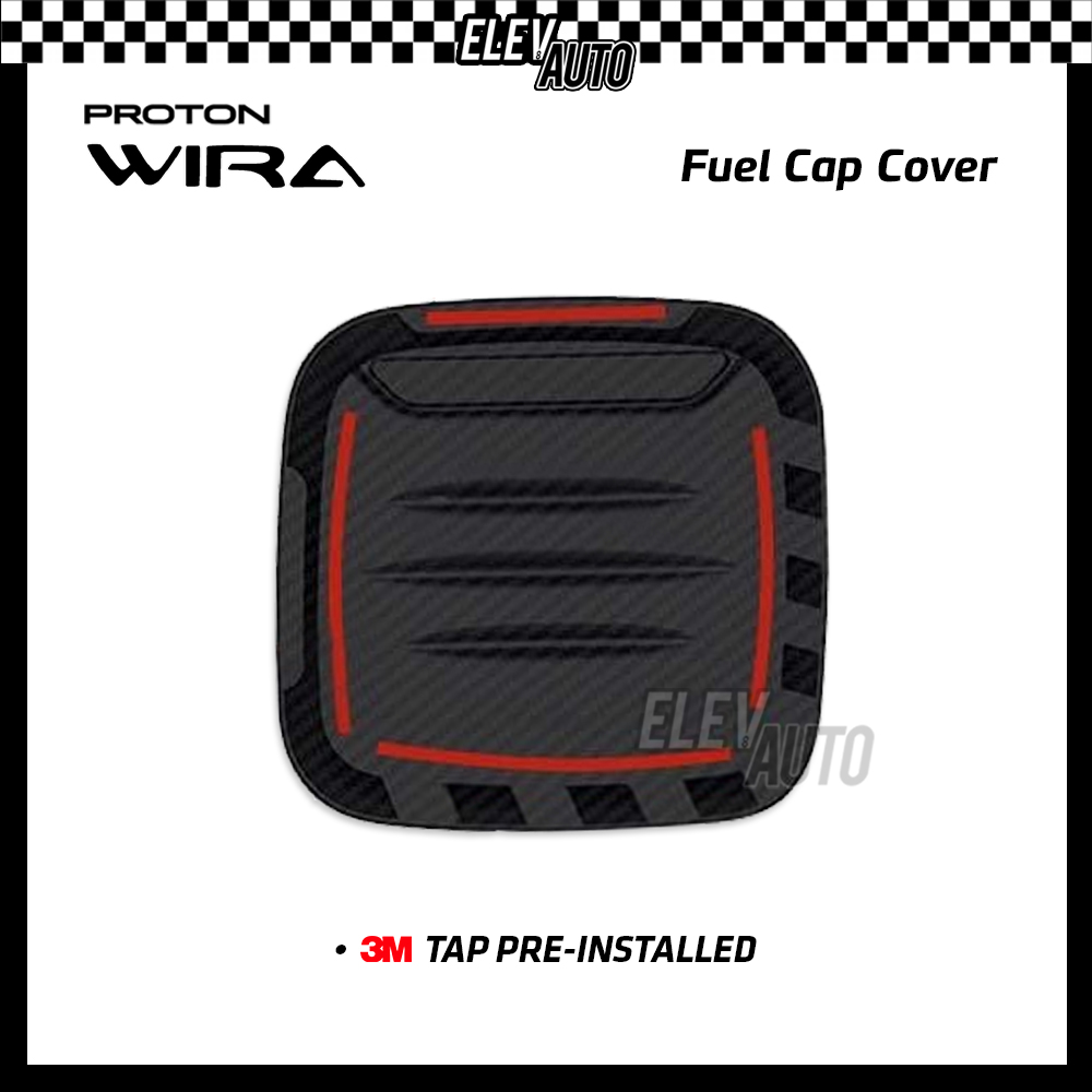 Proton Wira Fuel Cap Cover Gas Tank Trim Accessories Carbon Chrome ...