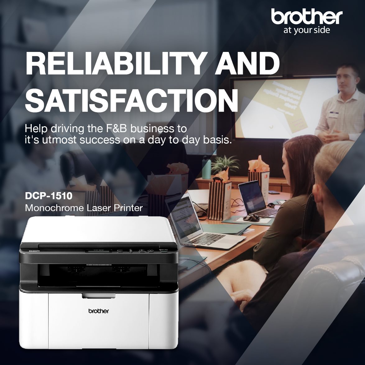 Brother Monochrome Laserjet A4 3in1 Printer DCP-1510 Wired DCP-1610W ...
