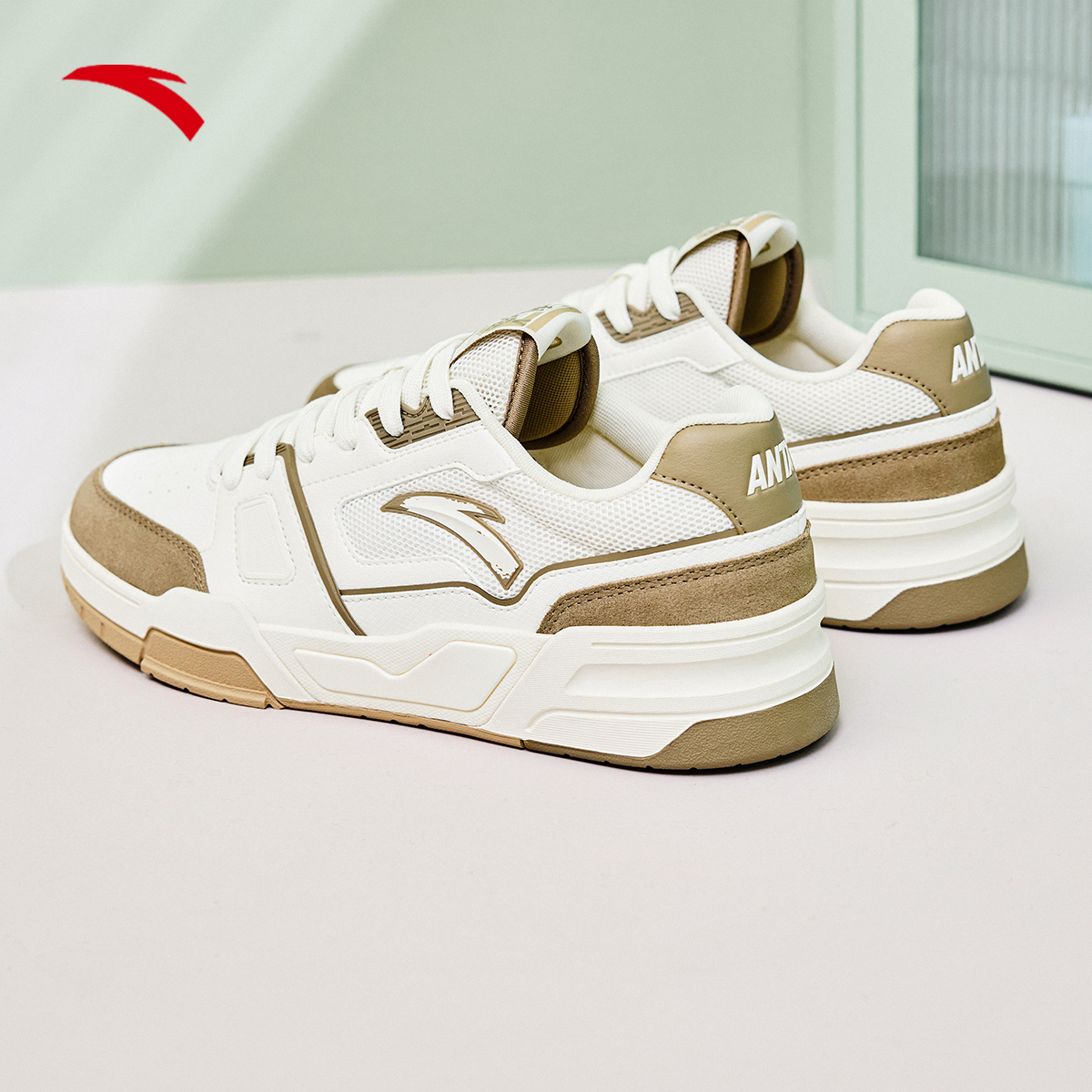 ANTA Men Flame 5 X-GAME SHOES 1124B8081-1- Ivory White/Filemot (Kasut ...