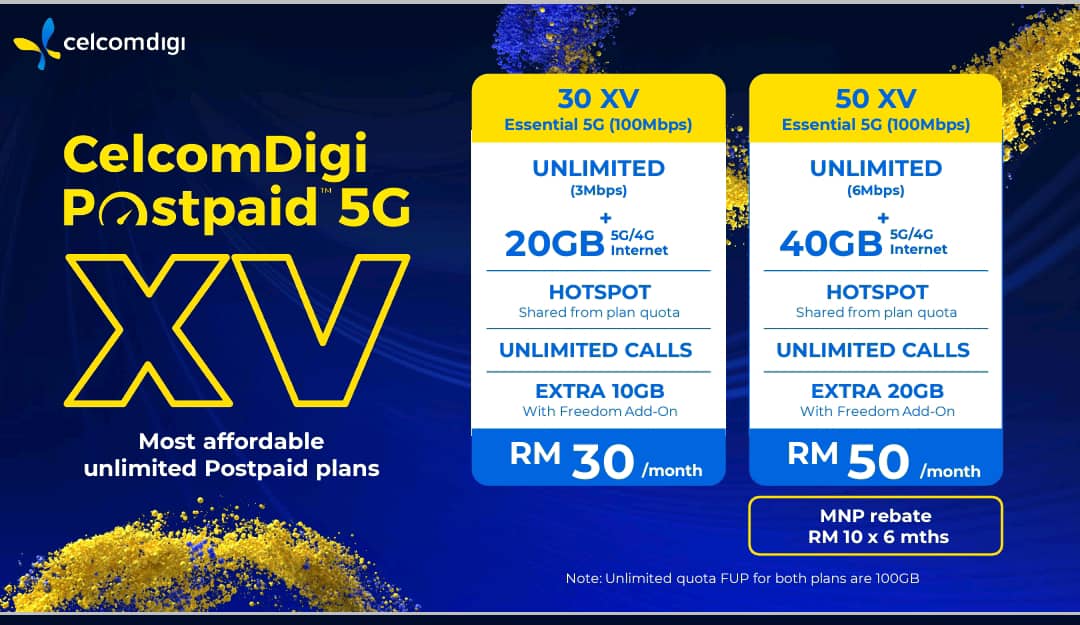 KEKAL NOMBOR CELCOMDIGI POSTPAID 5G XV PLAN - COVERAGE DIGI & CELCOM ...