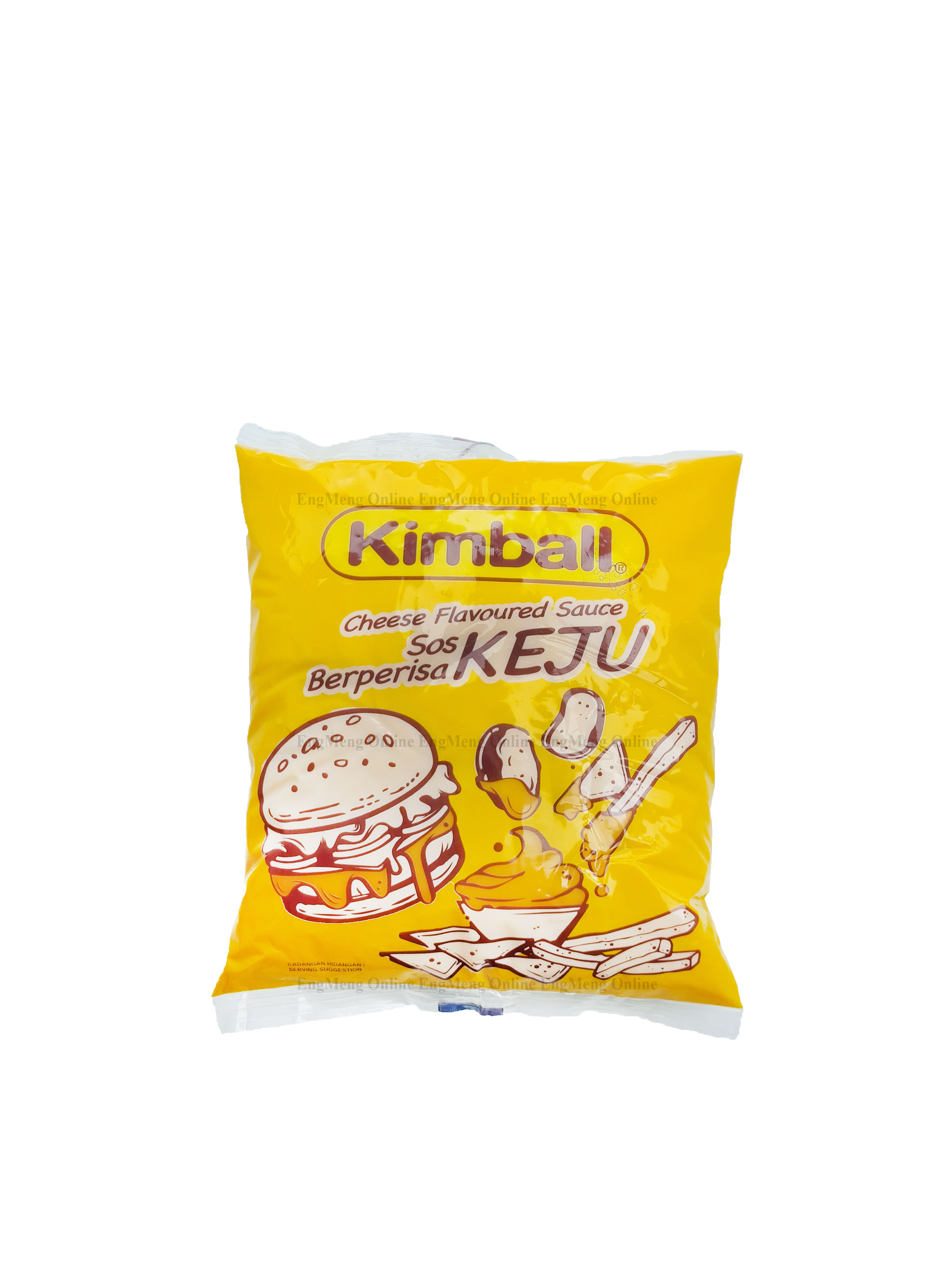 Kimball Cheese Flavoured Sauce Refill Pack Pouch 1kg / Sos Keju Nacho ...