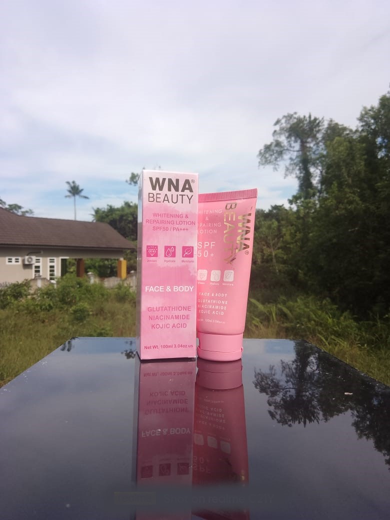 WNA BEAUTY WHITENING & REPAIRING LOTION 🤍 . Dapatkan produk WNA BEAUTY ...